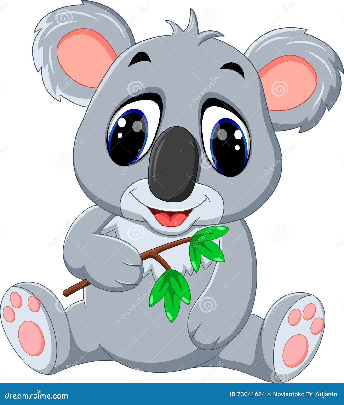 Cute Koala Cartoon Vector Illustration | CartoonDealer.com #73041624