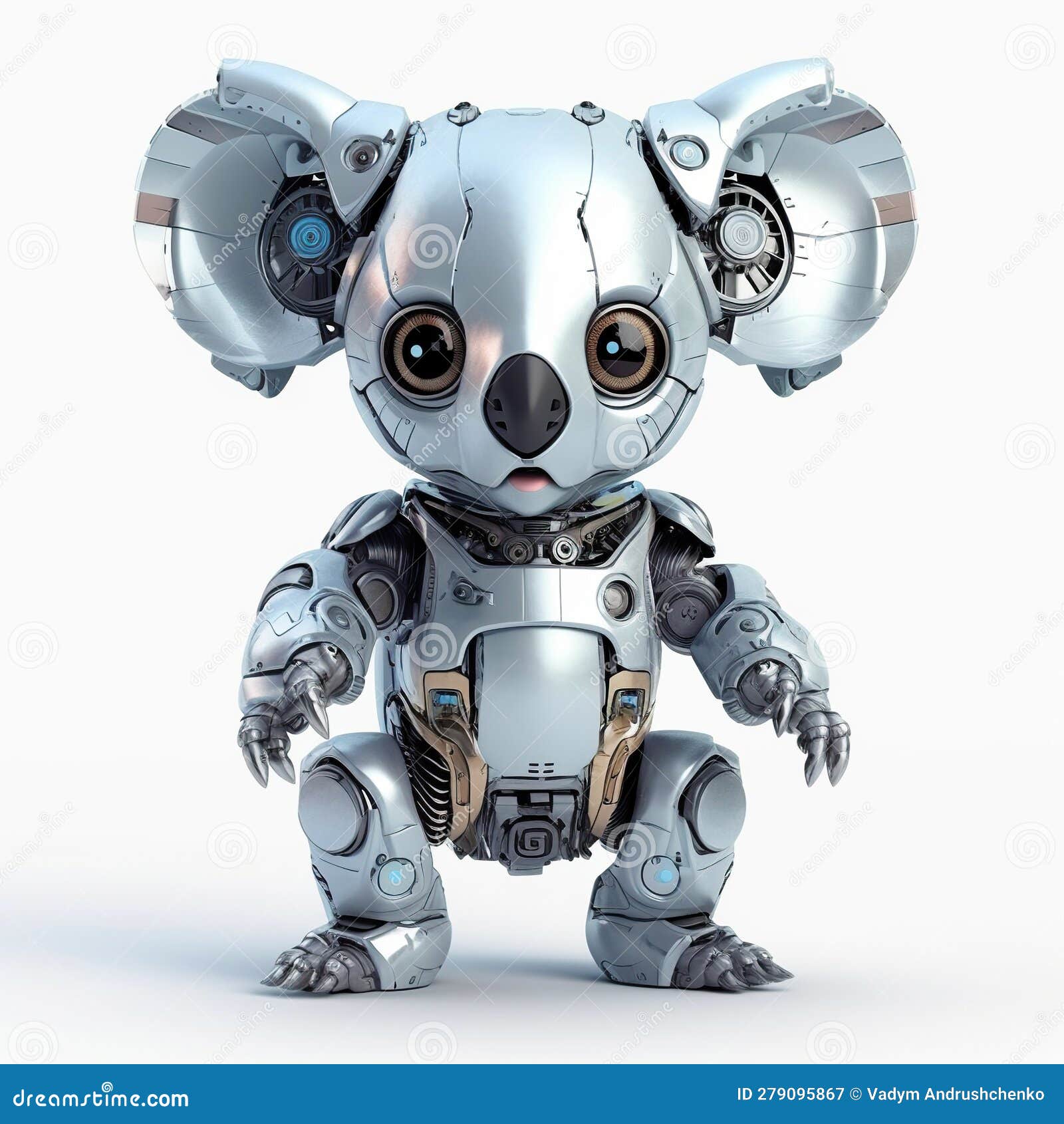 Koala Cyborg Animal Detailed Infographic, Full Details Anatomy Poster ...