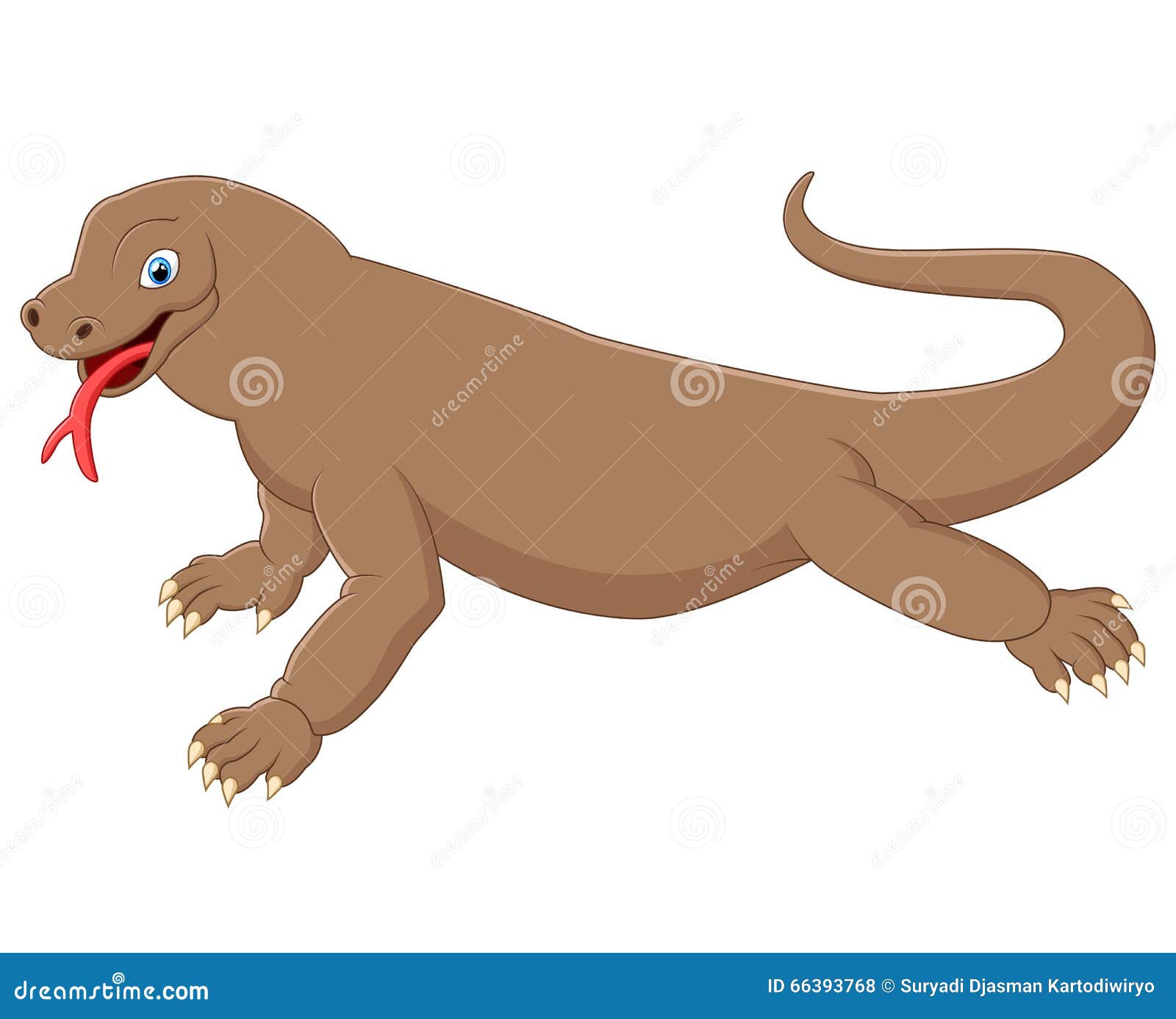Cute komodo cartoon stock vector. Illustration of animal - 66393768