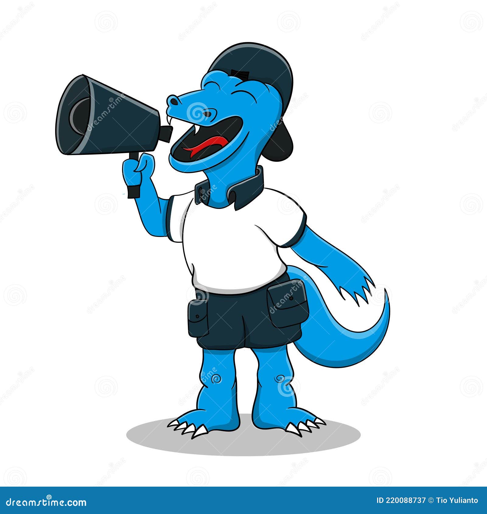 Cute Komodo Dragons Mascot Character Stock Vector - Illustration of ...