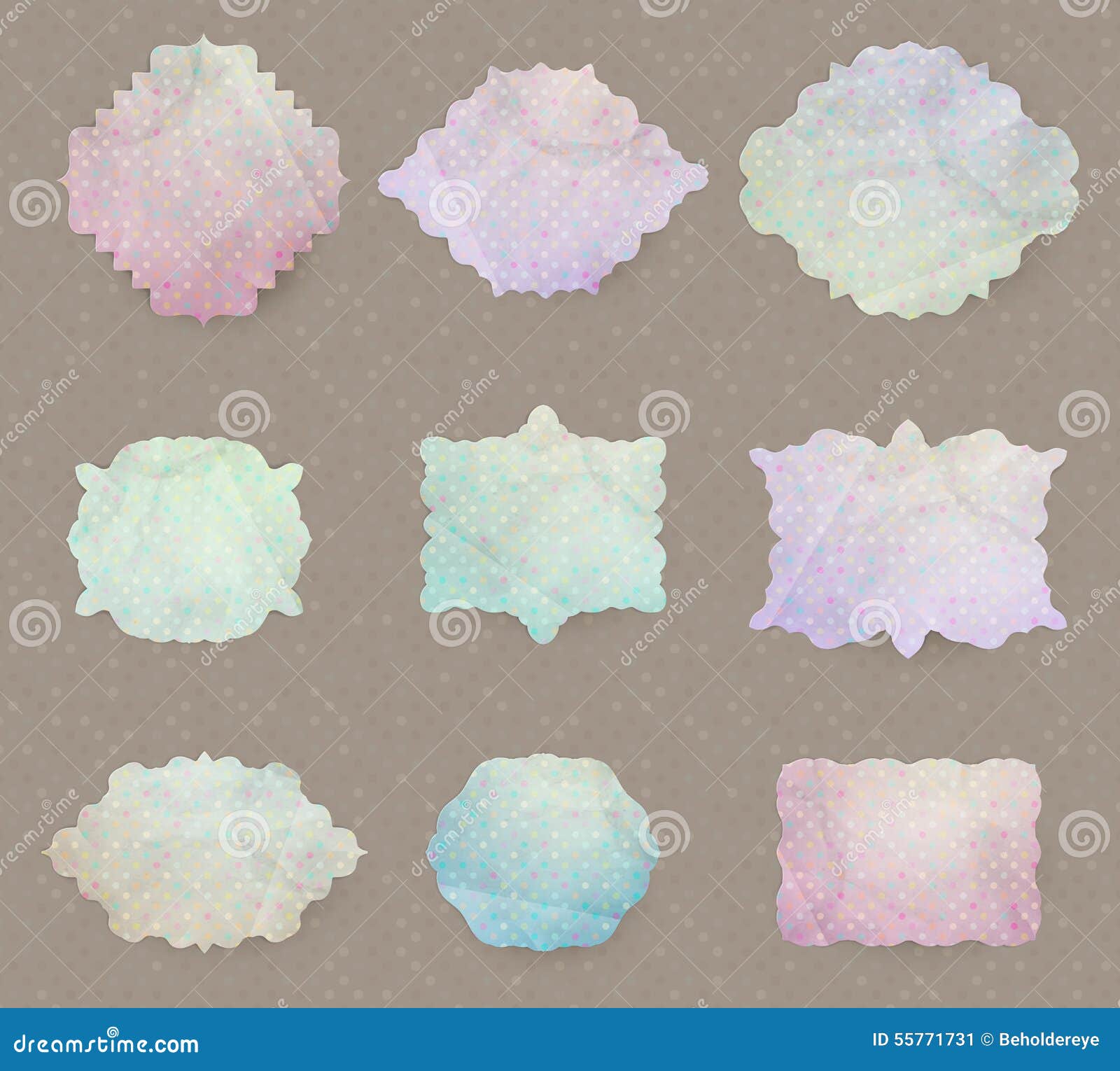 Cute Labels Tags Set. EPS 10 Stock Vector - Illustration of label ...