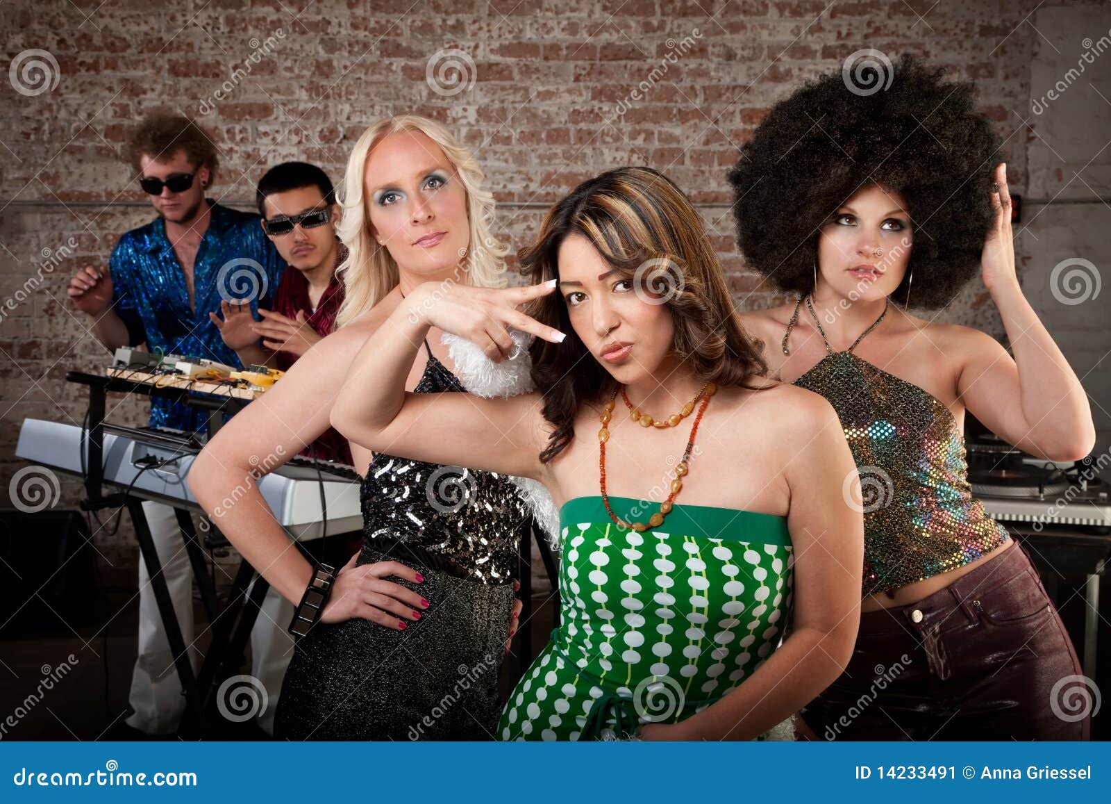 Cute Ladies stock image. Image of dance, female, loud - 14233491