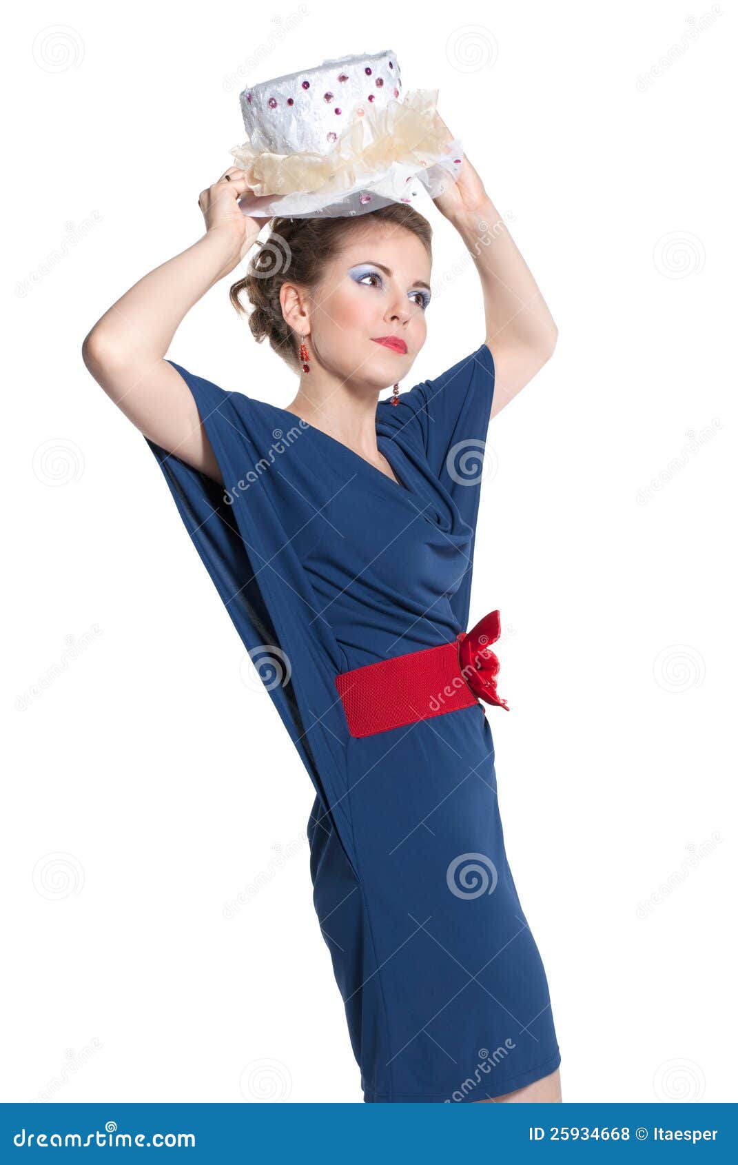 Cute lady in dress stock photo. Image of excitement, celebration - 25934668