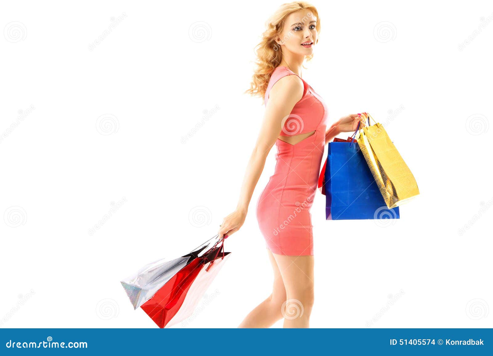 Cute Lady during the Shopping Stock Photo - Image of sensual, legs ...