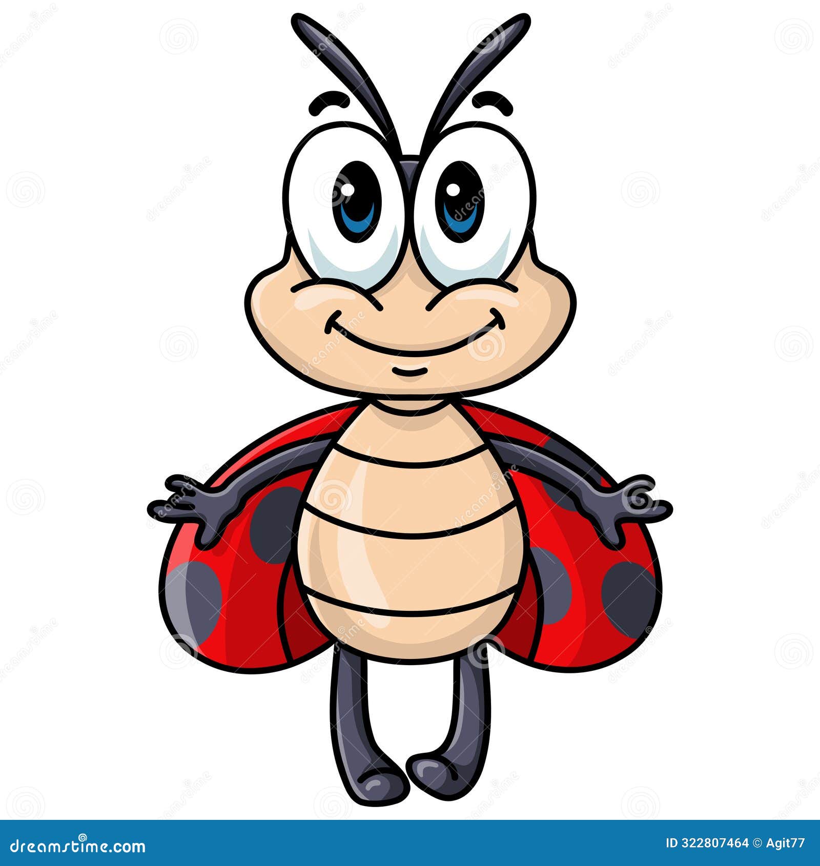 Cute Ladybug Bug Cartoon Drawing Vector Illustration Stock Vector ... Cute Ladybug Bug Cartoon Drawing Vector Illustration Stock Vector ...