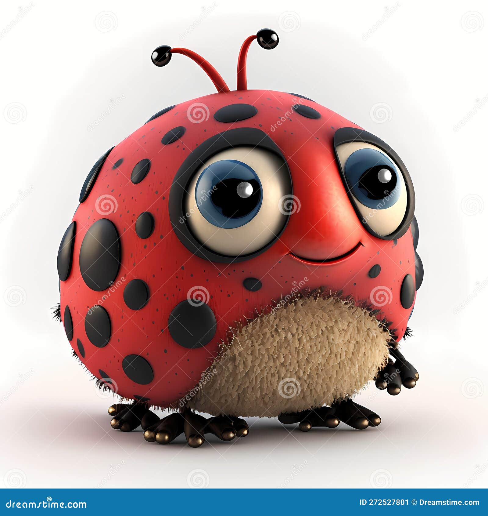 Ladybug Cartoon Style. Generative AI Stock Illustration - Illustration ...