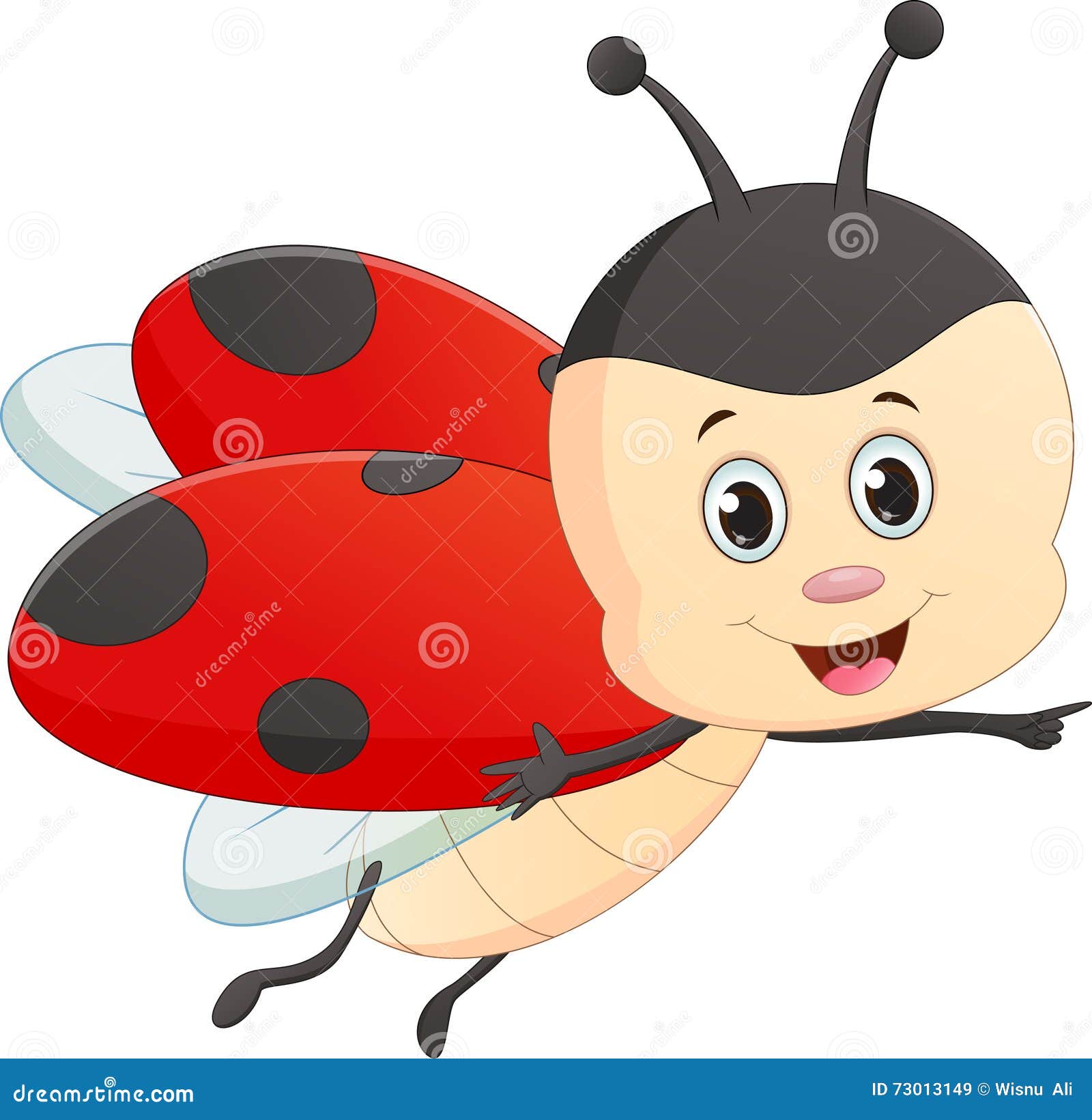 Cute Ladybug Cartoon | CartoonDealer.com #73013149