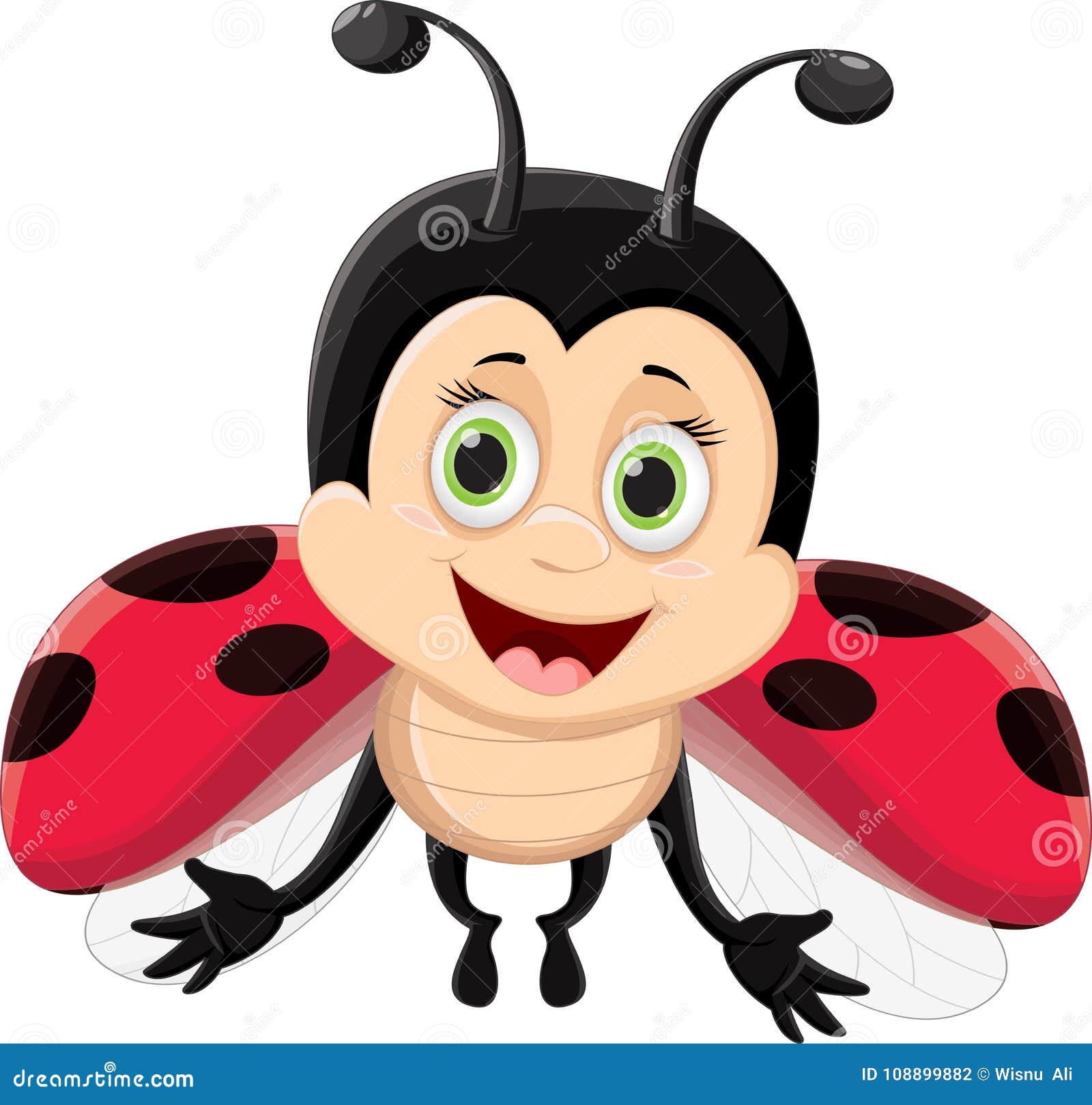 Flying Ladybug Cartoon