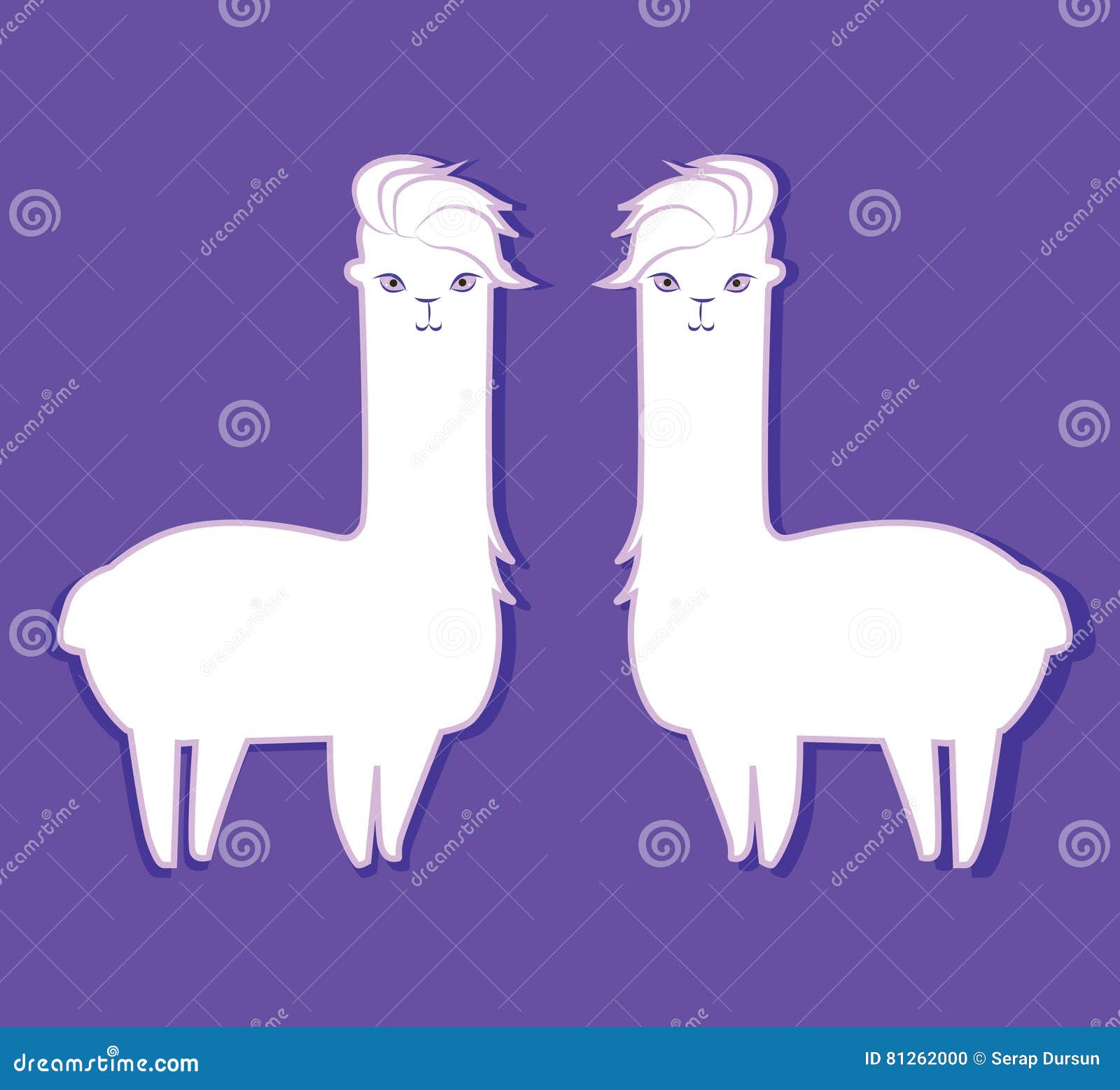 Cute Lama Character stock vector. Illustration of lama - 81262000