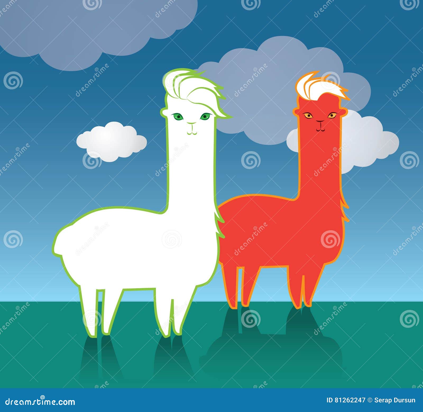 Cute Lama Character stock illustration. Illustration of culture - 81262247