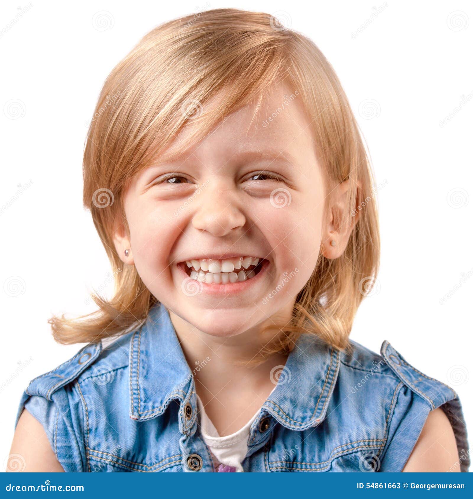 Cute laughing girl stock image. Image of attractive, joyful - 54861663