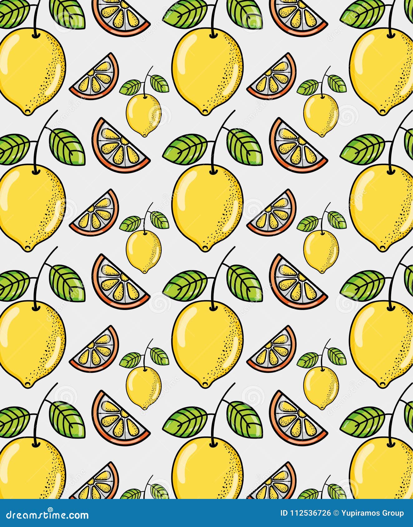 Cute lemons background stock vector. Illustration of message - 112536726