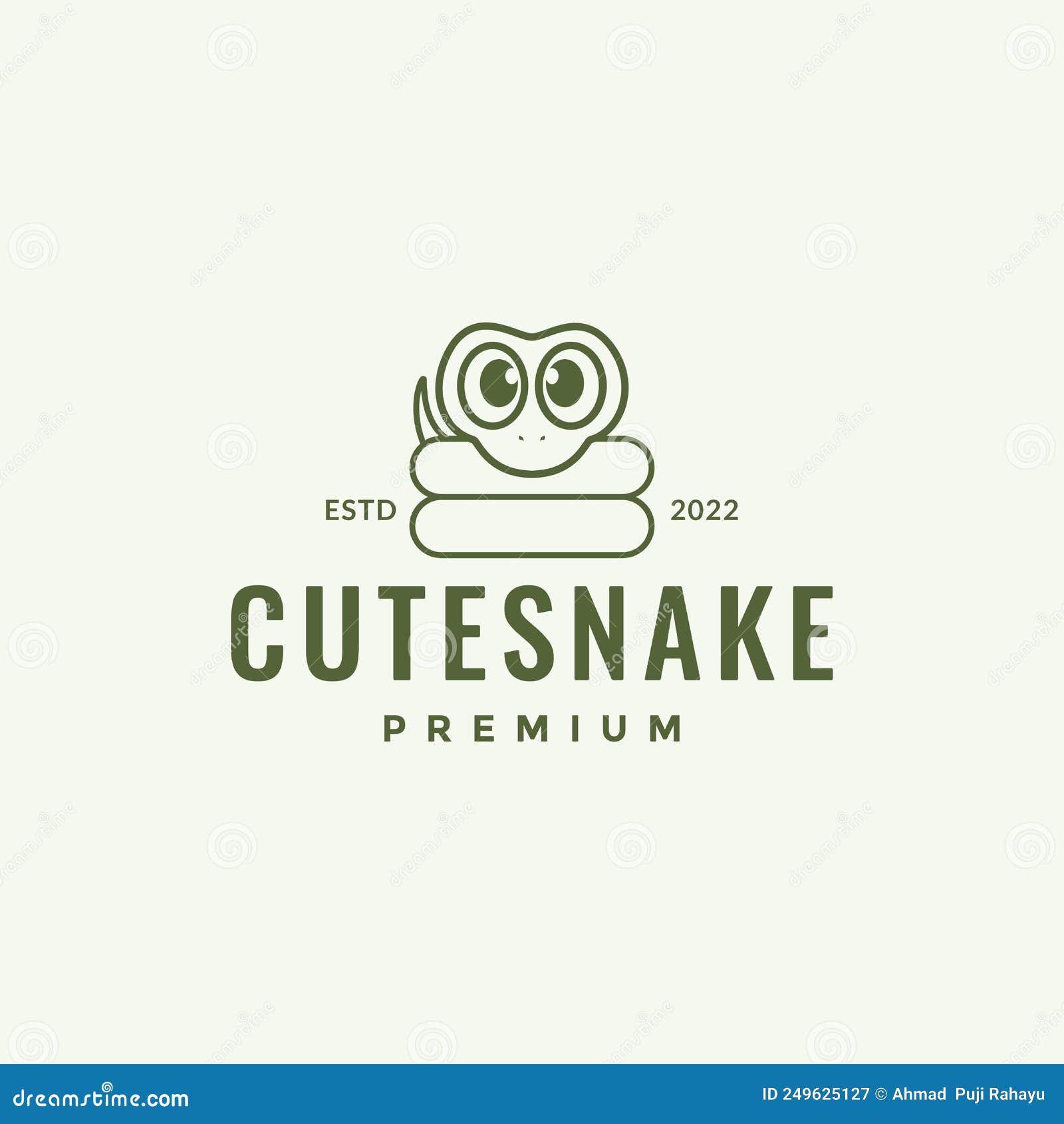 Cute Line Snake Simple Logo Design Vector Graphic Symbol Icon ...