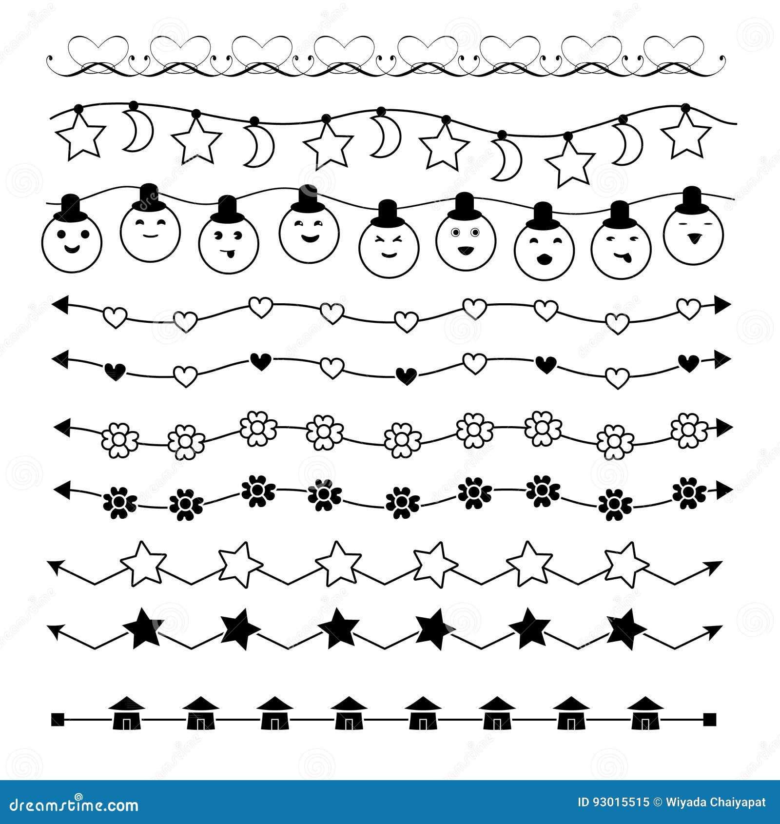 Cute line vector image stock vector. Illustration of paper - 93015515