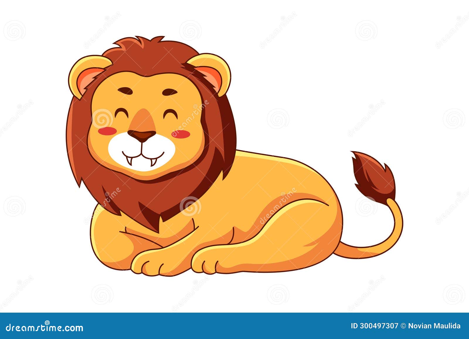 Cute Lion Character Design Illustration Stock Illustration ...