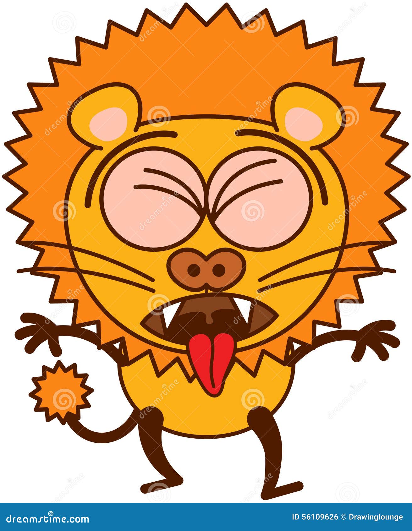 Cute Lion Feeling Disgusted and Throwing Up Stock Vector - Illustration ... Cute Lion Feeling Disgusted and Throwing Up Stock Vector - Illustration ...
