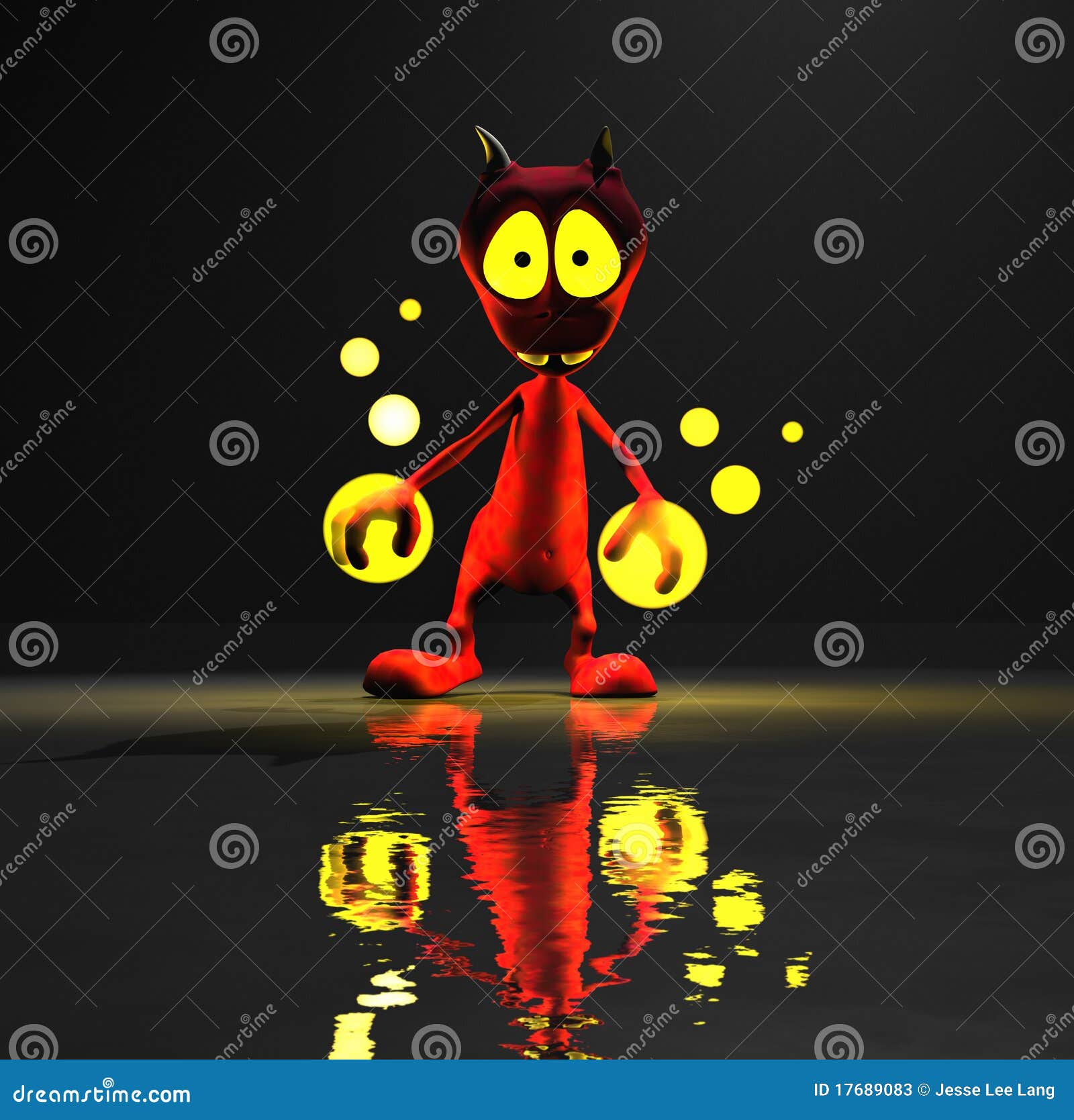 Curious Alien Dog With Rhino Skin And Horn Royalty-Free Stock ...