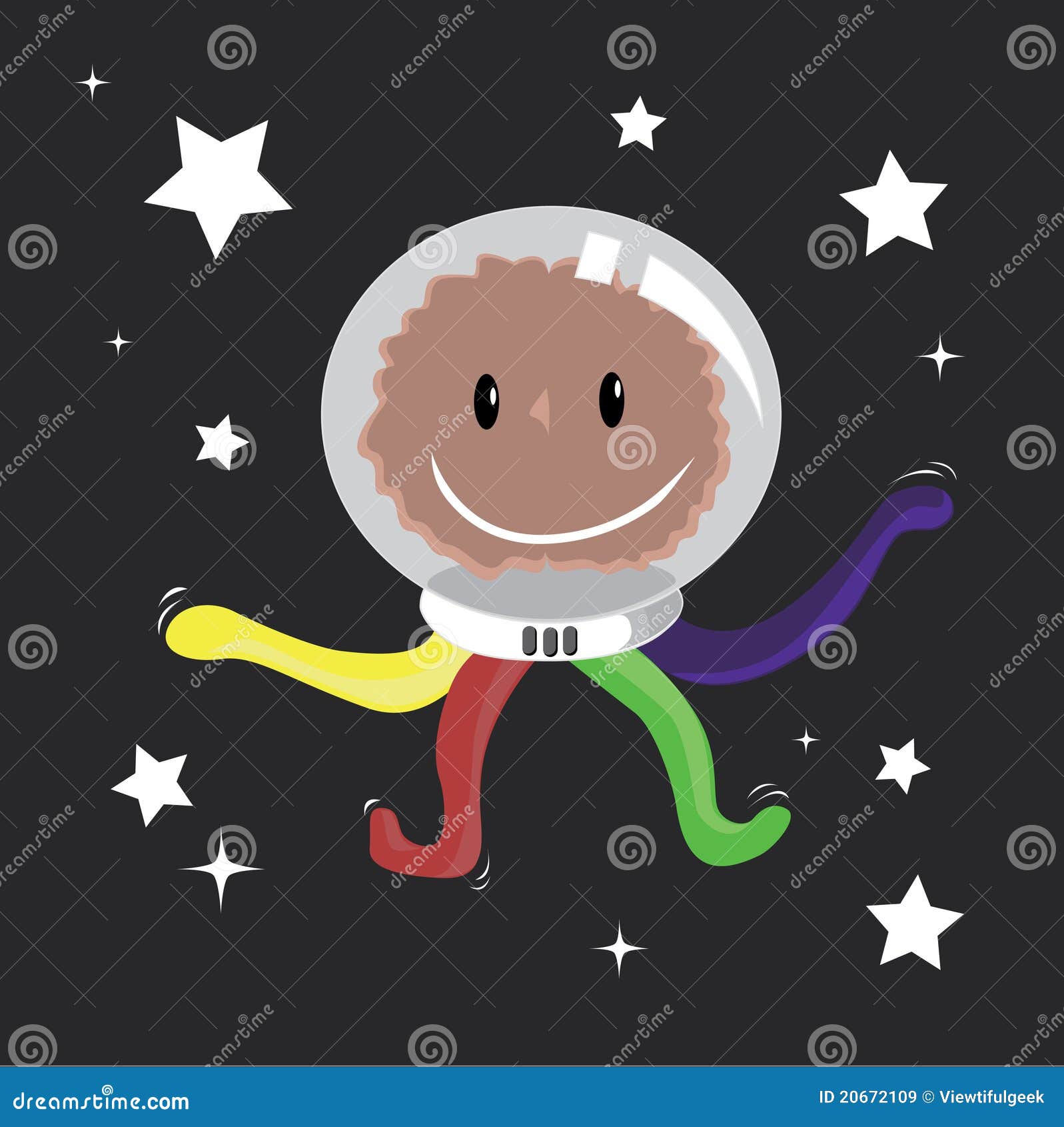 Cute Little Alien stock illustration. Illustration of cheerful - 20672109