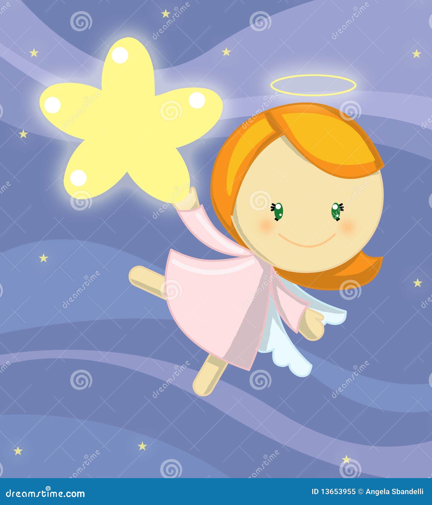 Angel And Floating Souls Royalty-Free Stock Image | CartoonDealer.com ...