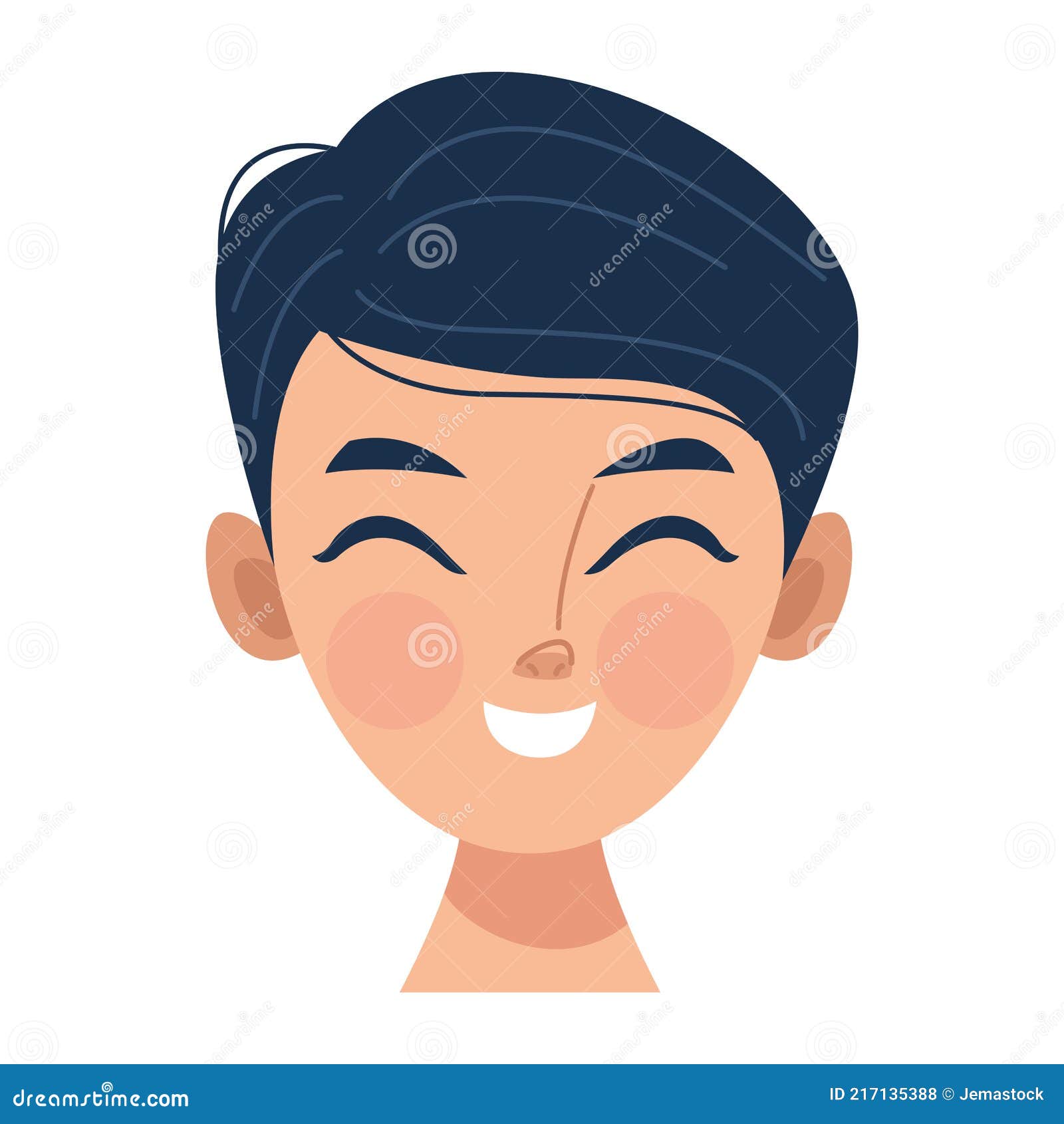 Little asian boy stock vector. Illustration of comic - 217135388