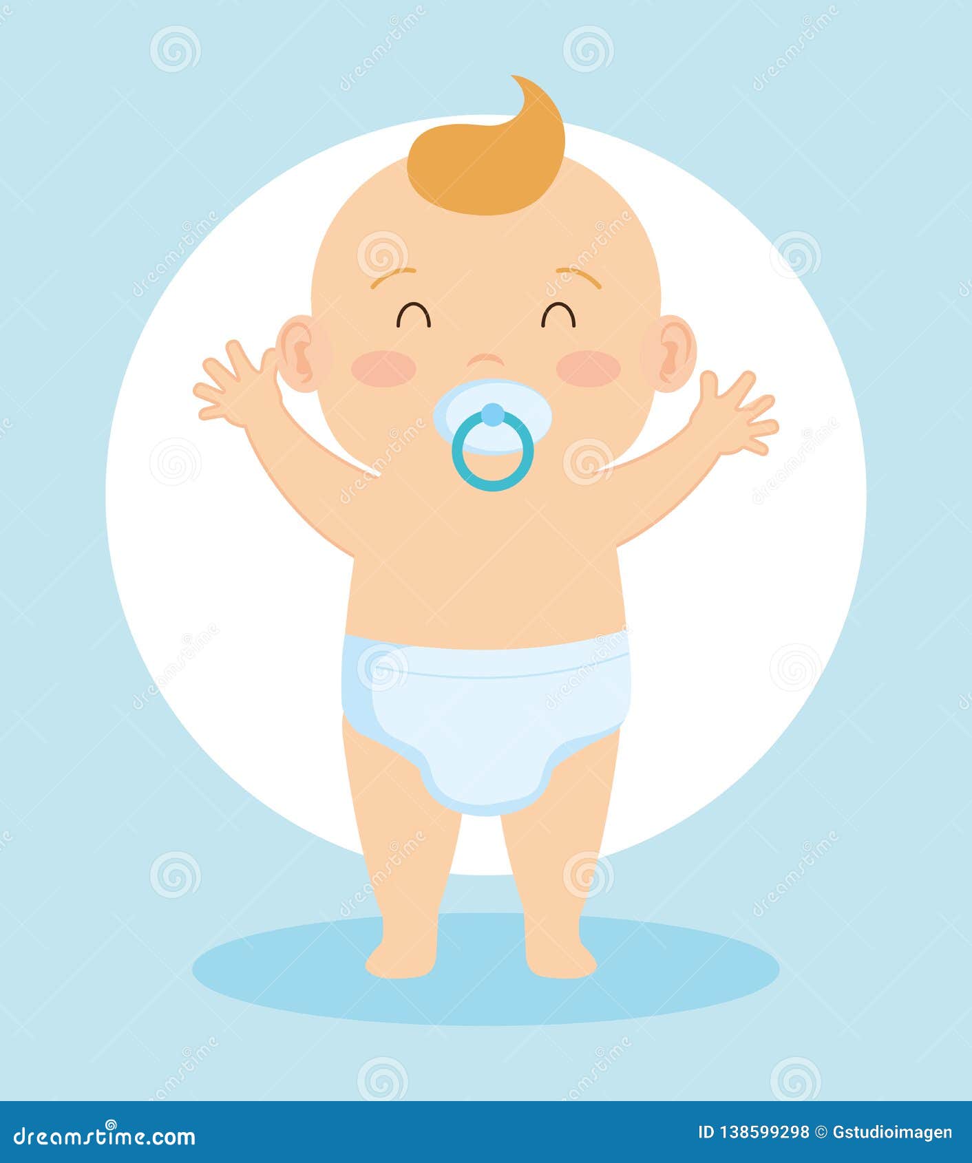 Cute little baby character stock vector. Illustration of sweet - 138599298