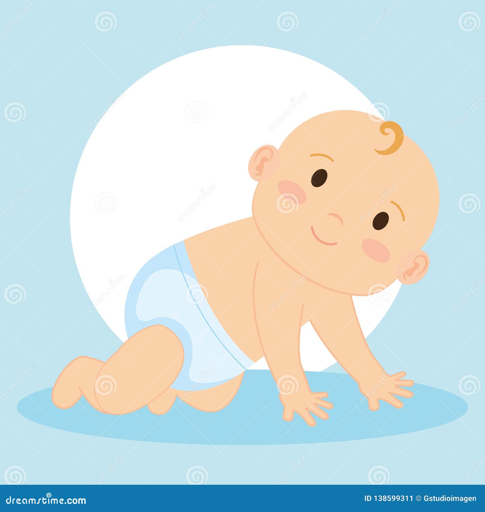 Cute little baby character stock vector. Illustration of infant - 138599311