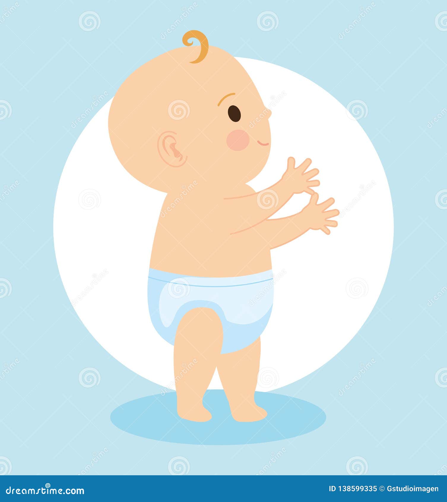 Cute little baby character stock vector. Illustration of character ...