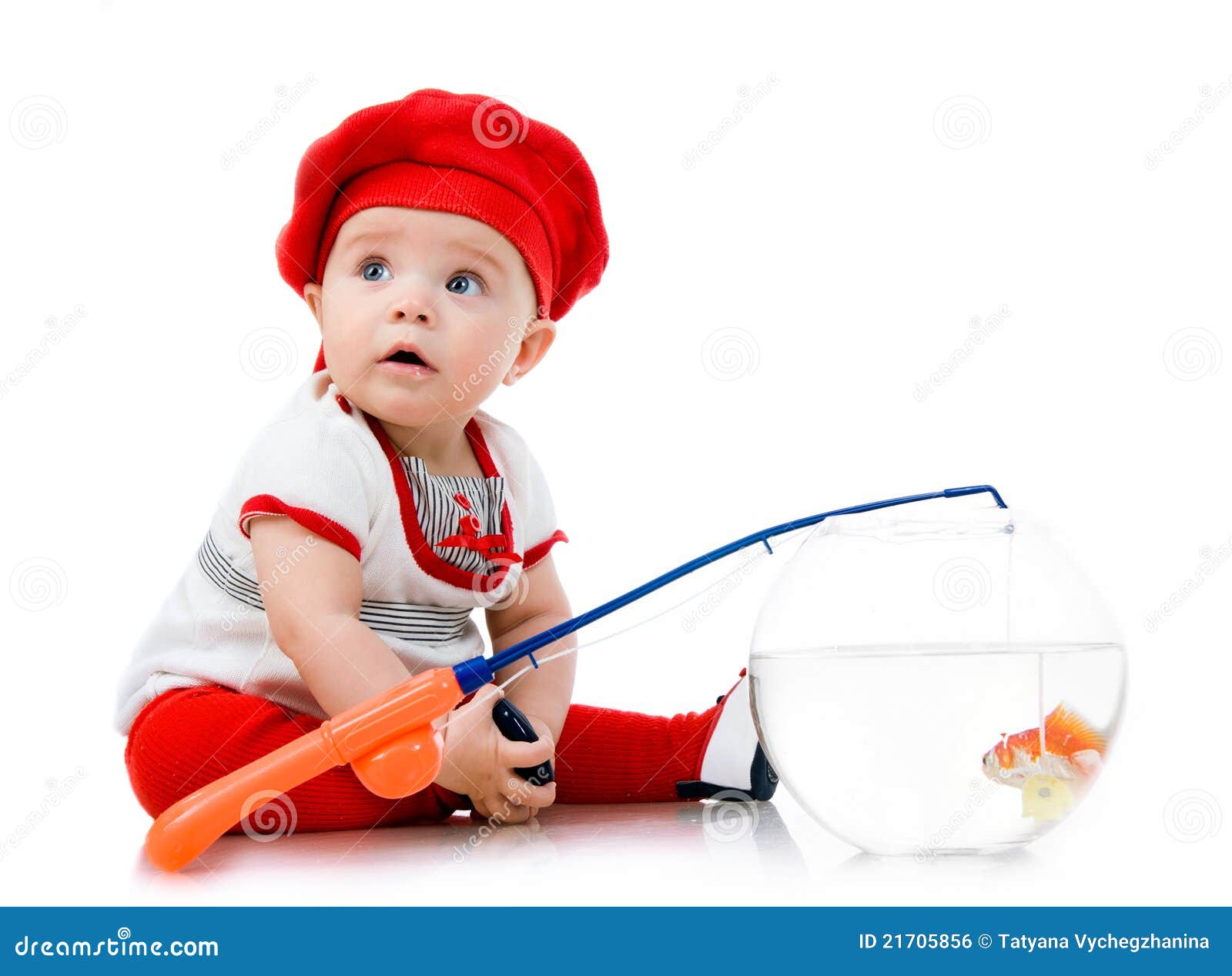Cute little baby fishing stock photo. Image of childhood - 21705856