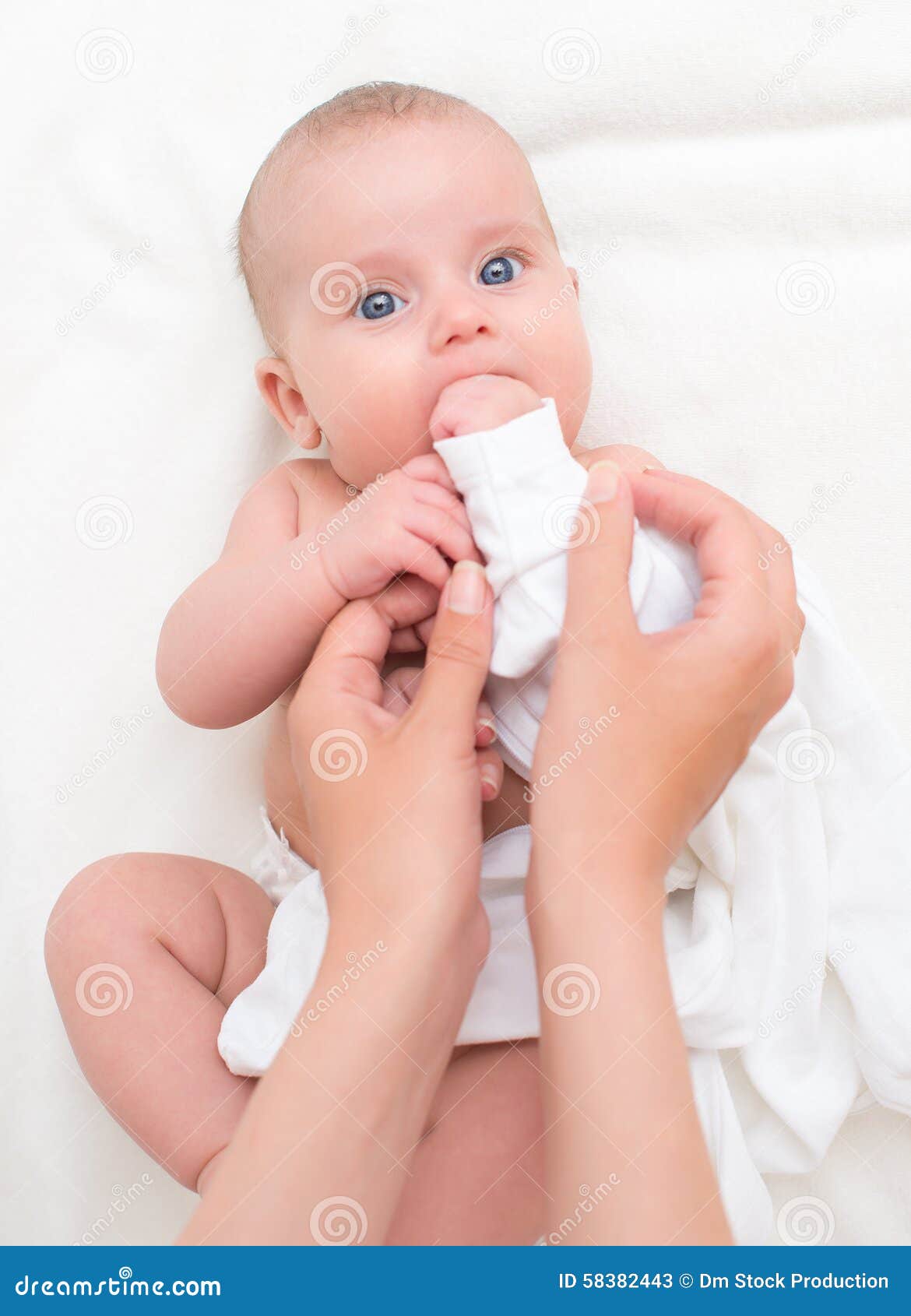 Cute little baby. stock image. Image of daughter, infant - 58382443