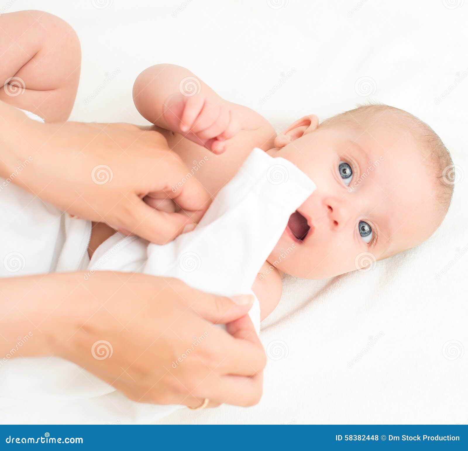 Cute little baby. stock photo. Image of family, girl - 58382448