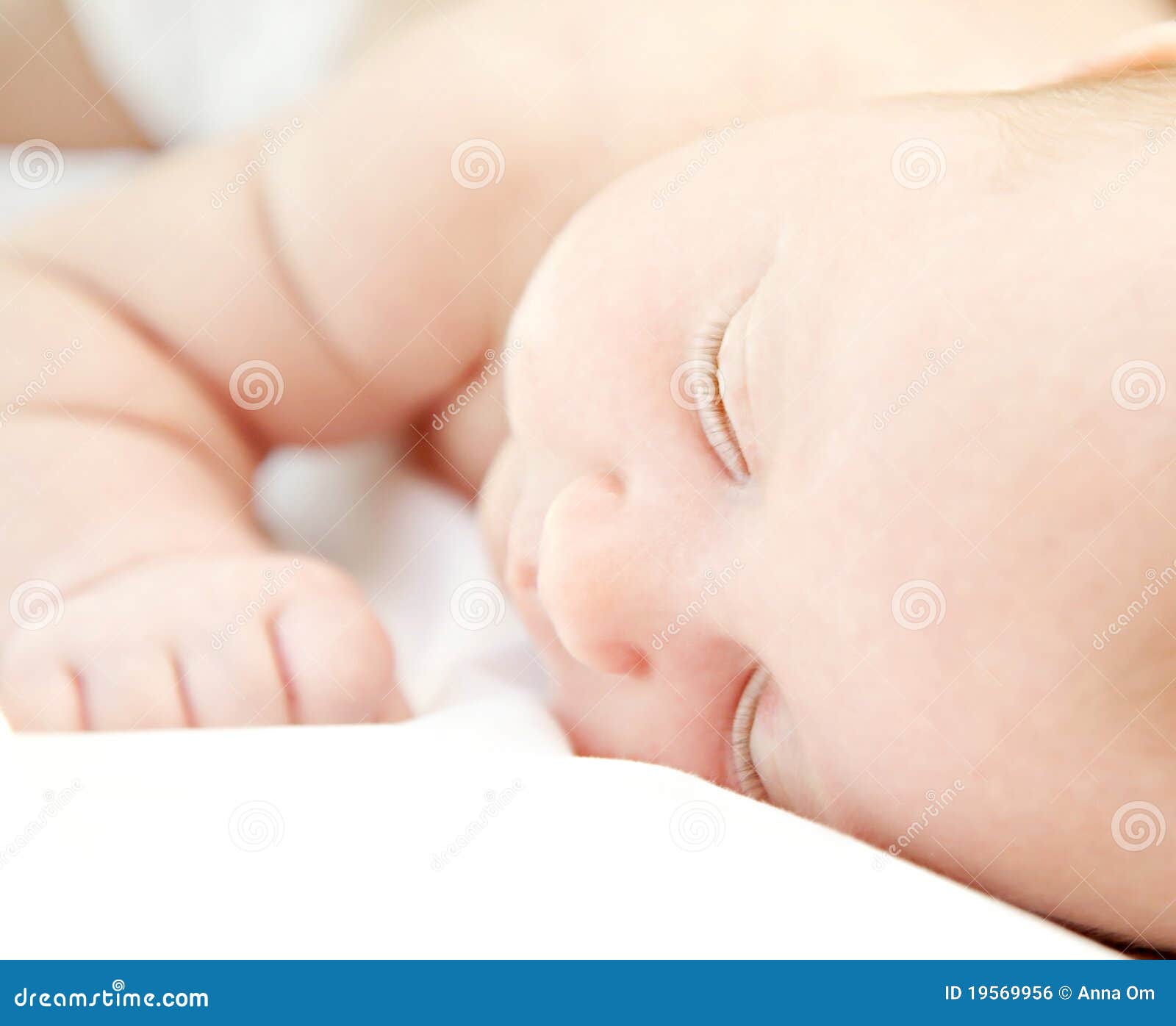 Cute little baby sleeping stock photo. Image of baby - 19569956