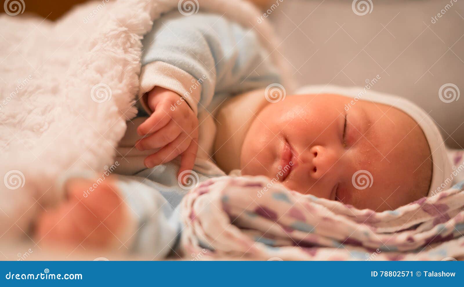 Cute little baby sleeping stock image. Image of asleep - 78802571