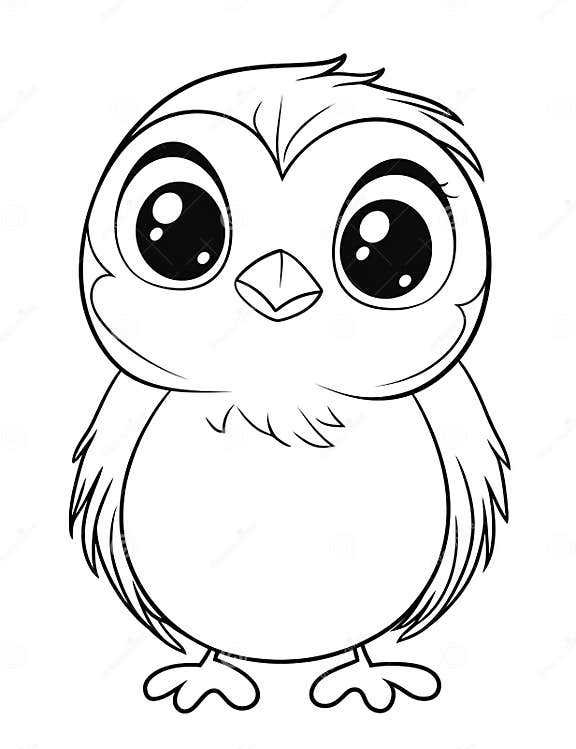A Cute Little Bird with Big Eyes and a Cute Smile Stock Illustration ... A Cute Little Bird with Big Eyes and a Cute Smile Stock Illustration ...