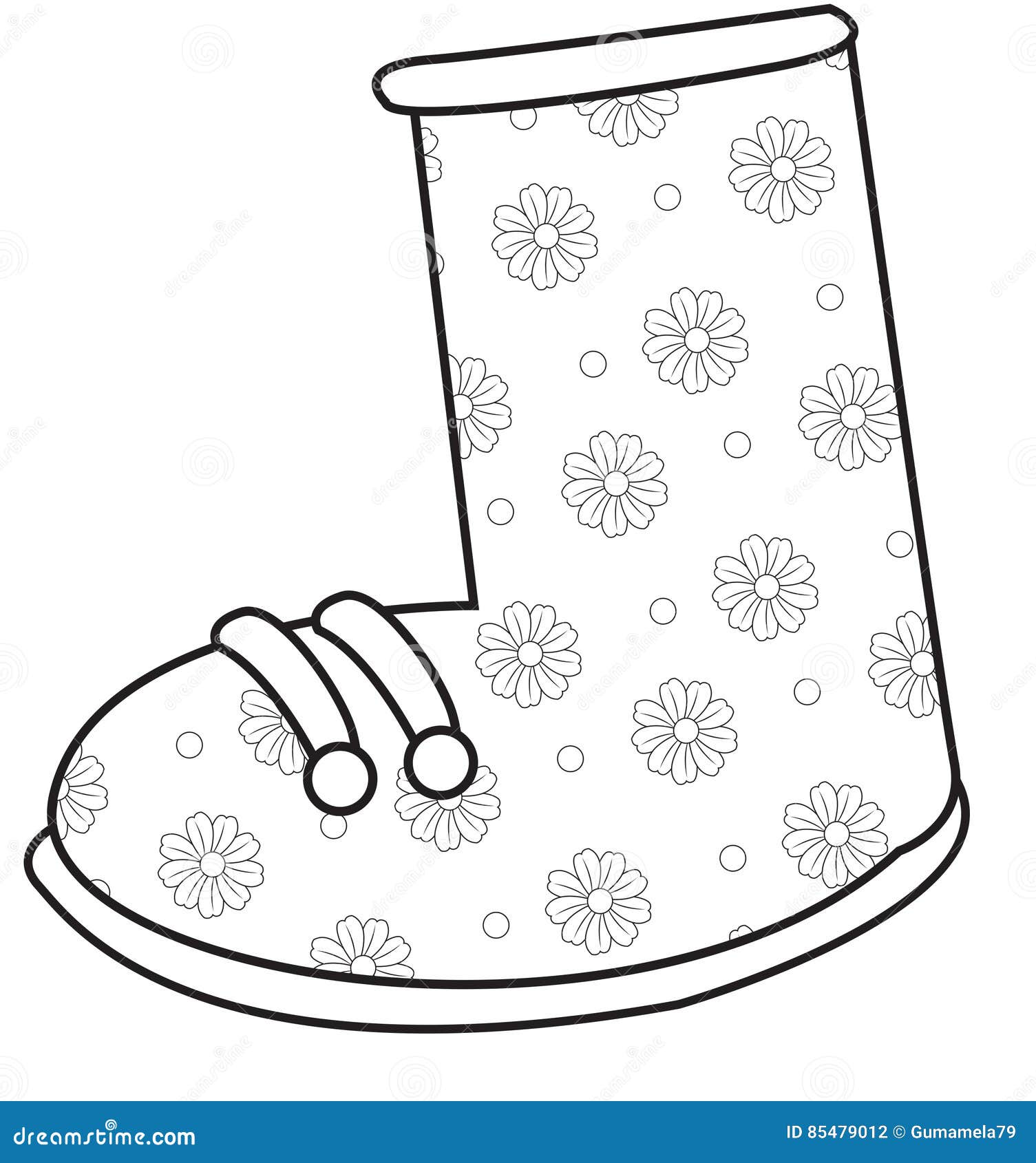 Cute Little Boots Illustration Stock Illustration - Illustration of ...