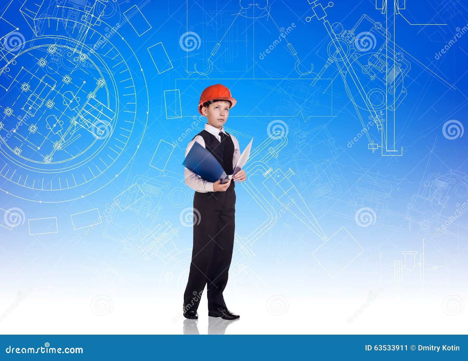 Cute little boy engineer stock image. Image of expression - 63533911