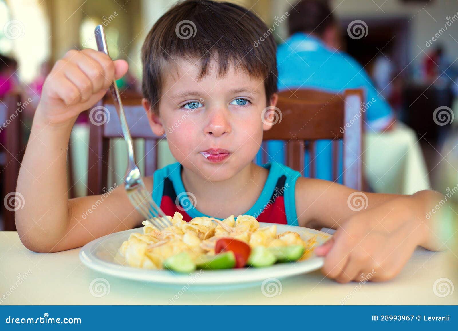 Cute Little Boy Enjoying Food Stock Image - Image of dish, baby: 28993967