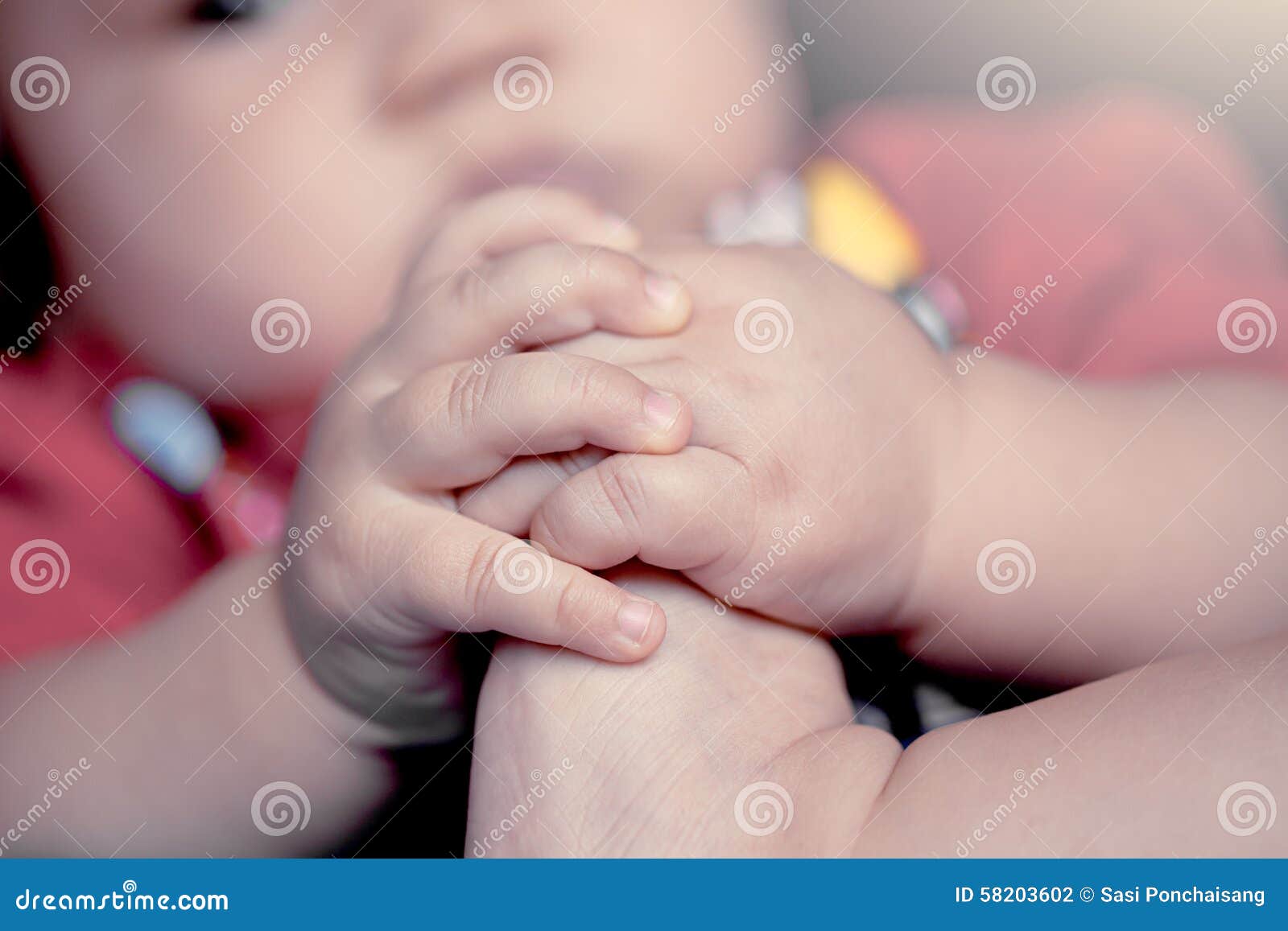 Cute Little Boy Hand Hold Own Toe Stock Photo - Image of family, baby ...