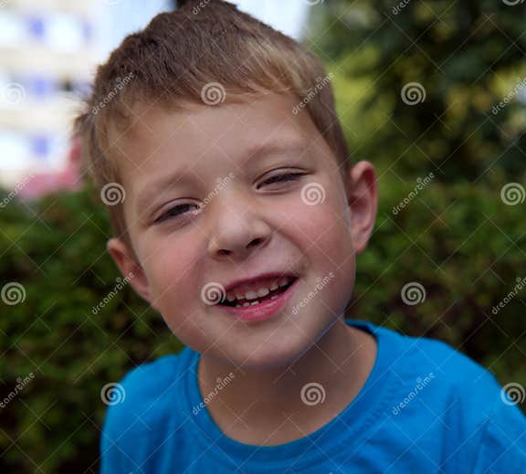 Cute Little Boy Making a Crazy Face Editorial Photo - Image of adorable ...