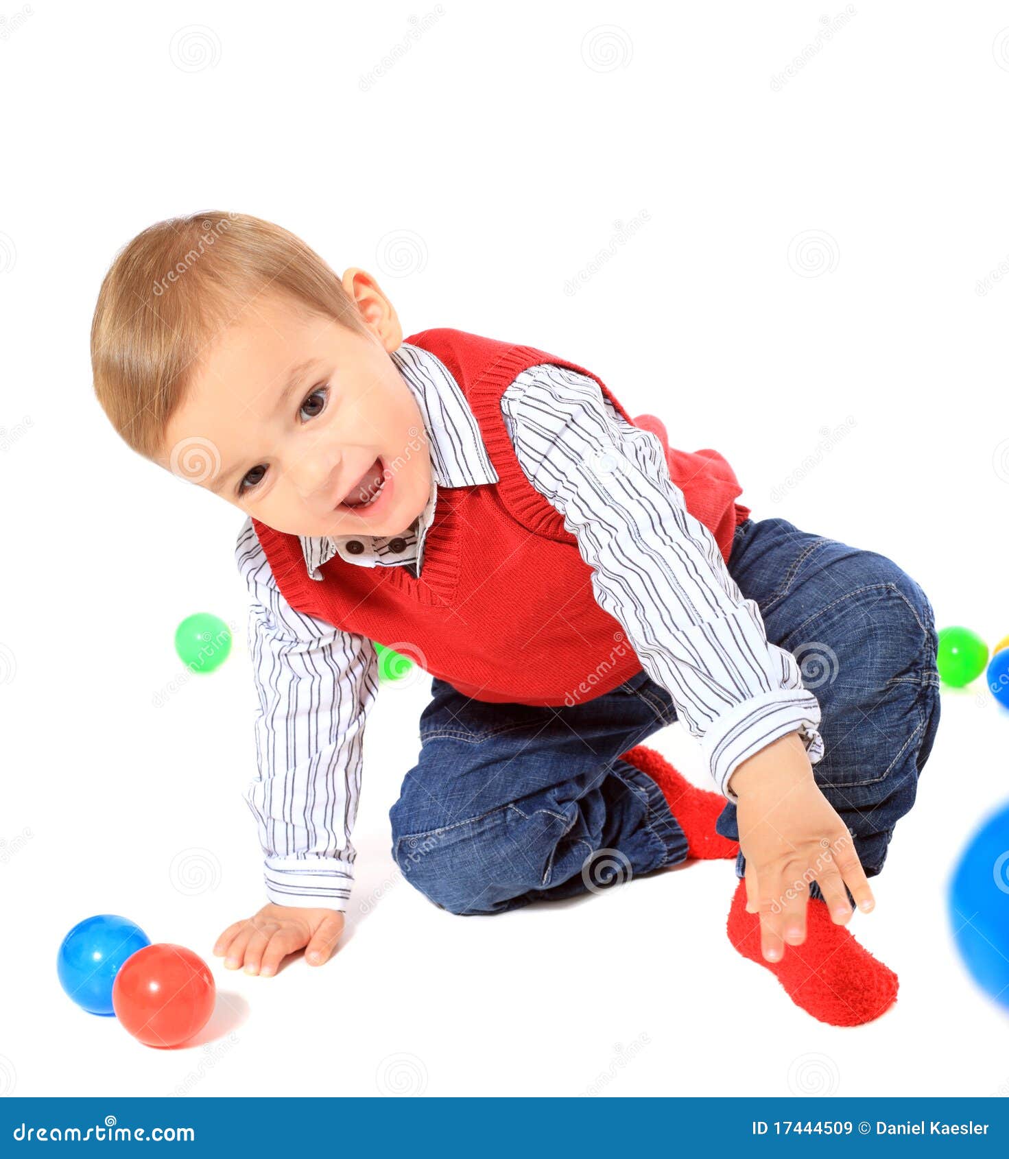 Cute little boy playing stock image. Image of young, happy - 17444509