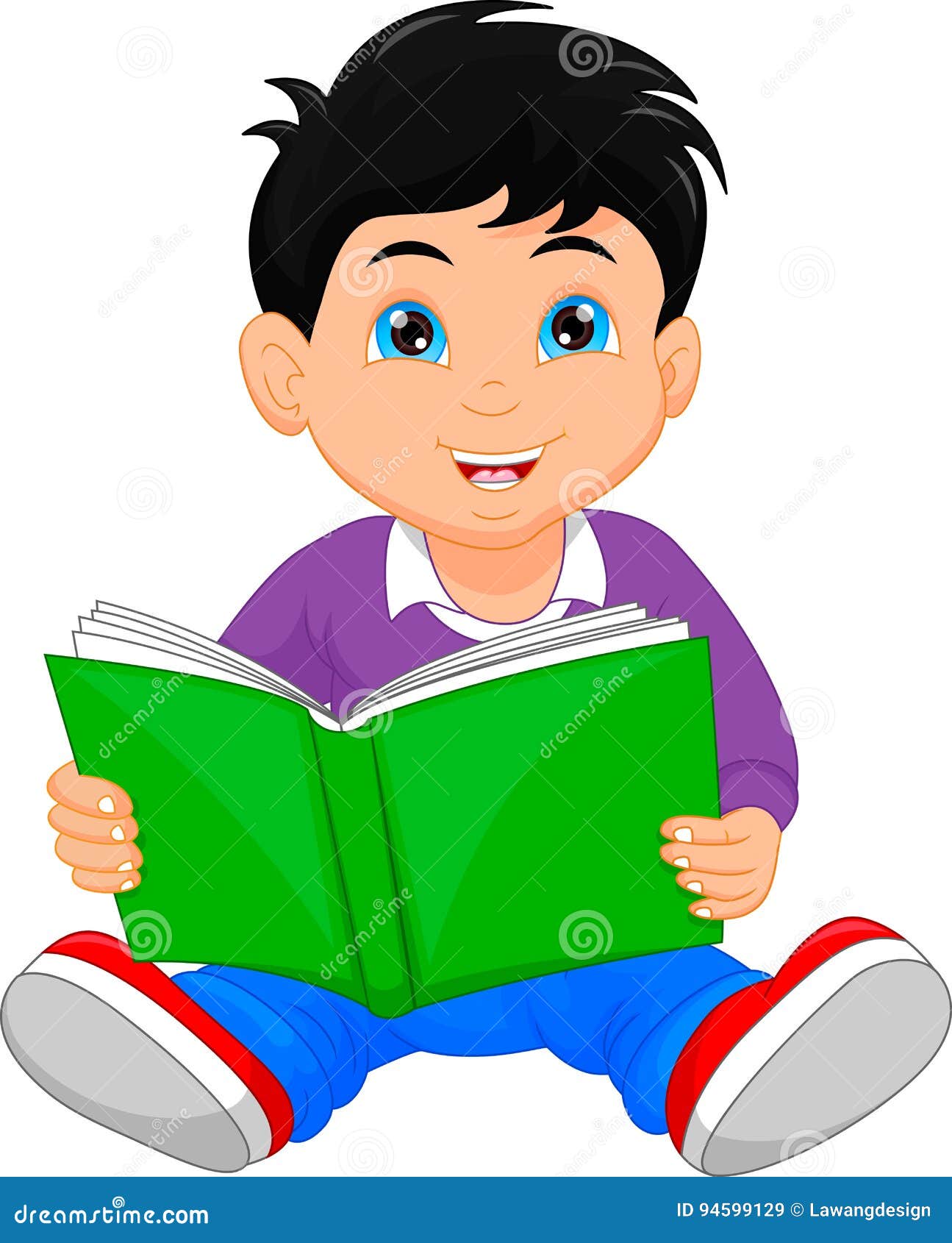 Cute Little Boy Reading Book Stock Vector - Illustration of cartoon ... Cute Little Boy Reading Book Stock Vector - Illustration of cartoon ...
