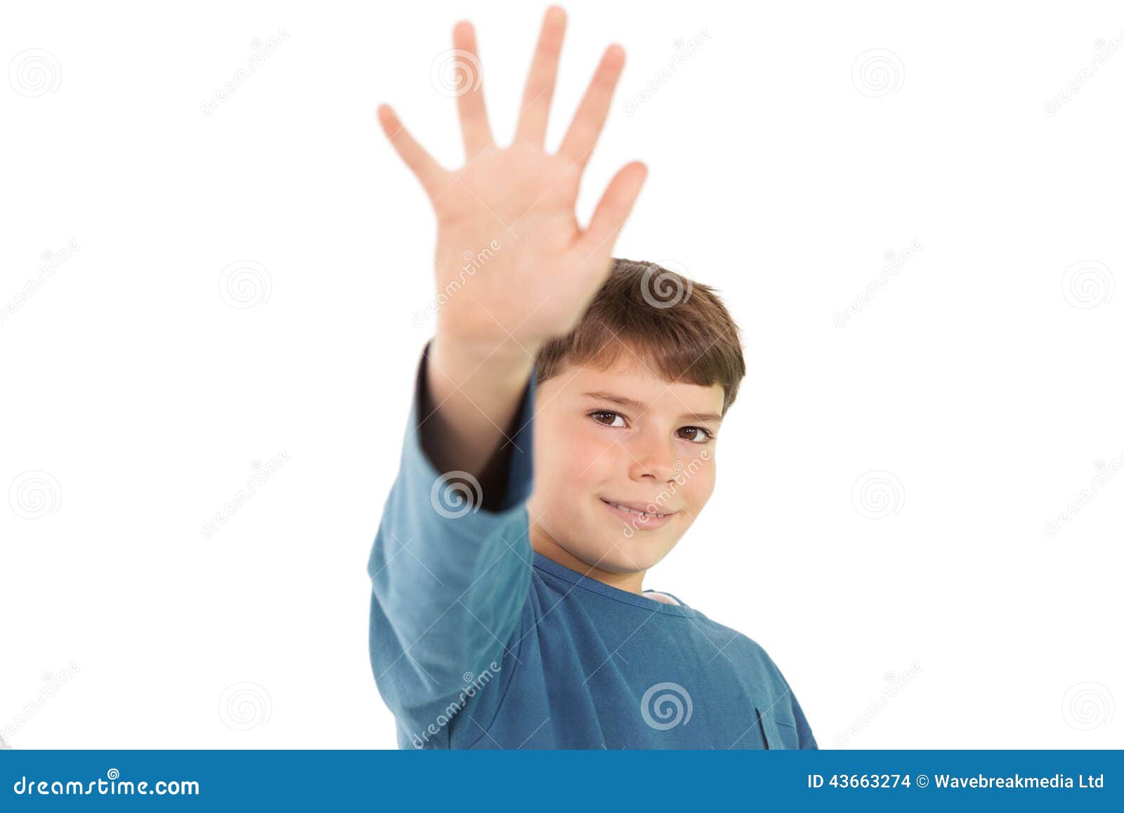 Cute Little Boy Showing His Hand Stock Photo - Image of cute, looking ...