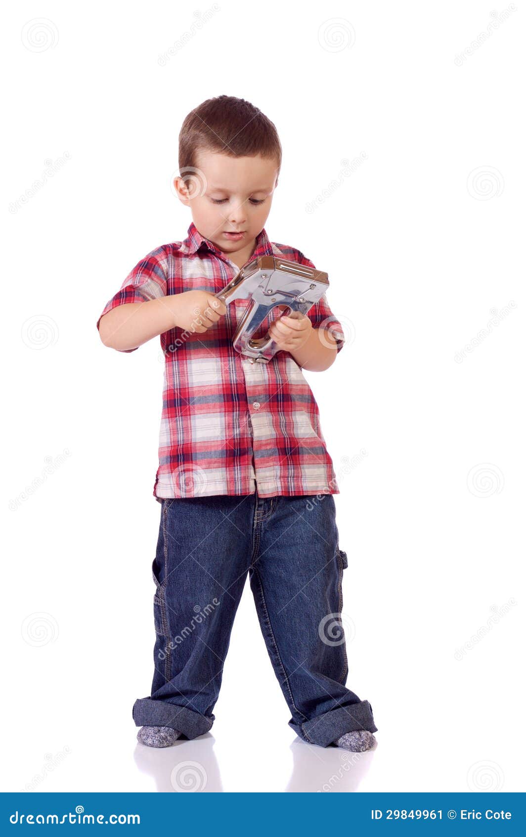 Little worker stock image. Image of childhood, smiling - 29849961