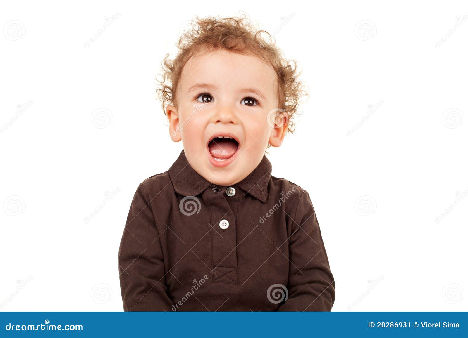 Cute little boy talking stock image. Image of infant - 20286931