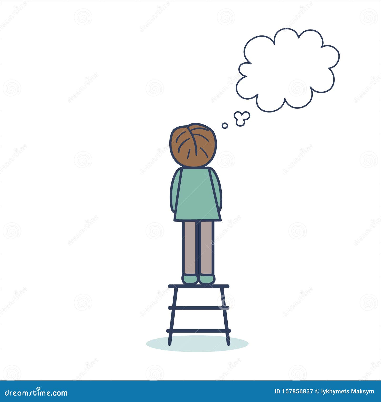 Cute Little Boy, Thinking, Dreaming, Simple Freehand Loose Style, Blank ... Cute Little Boy, Thinking, Dreaming, Simple Freehand Loose Style, Blank ...
