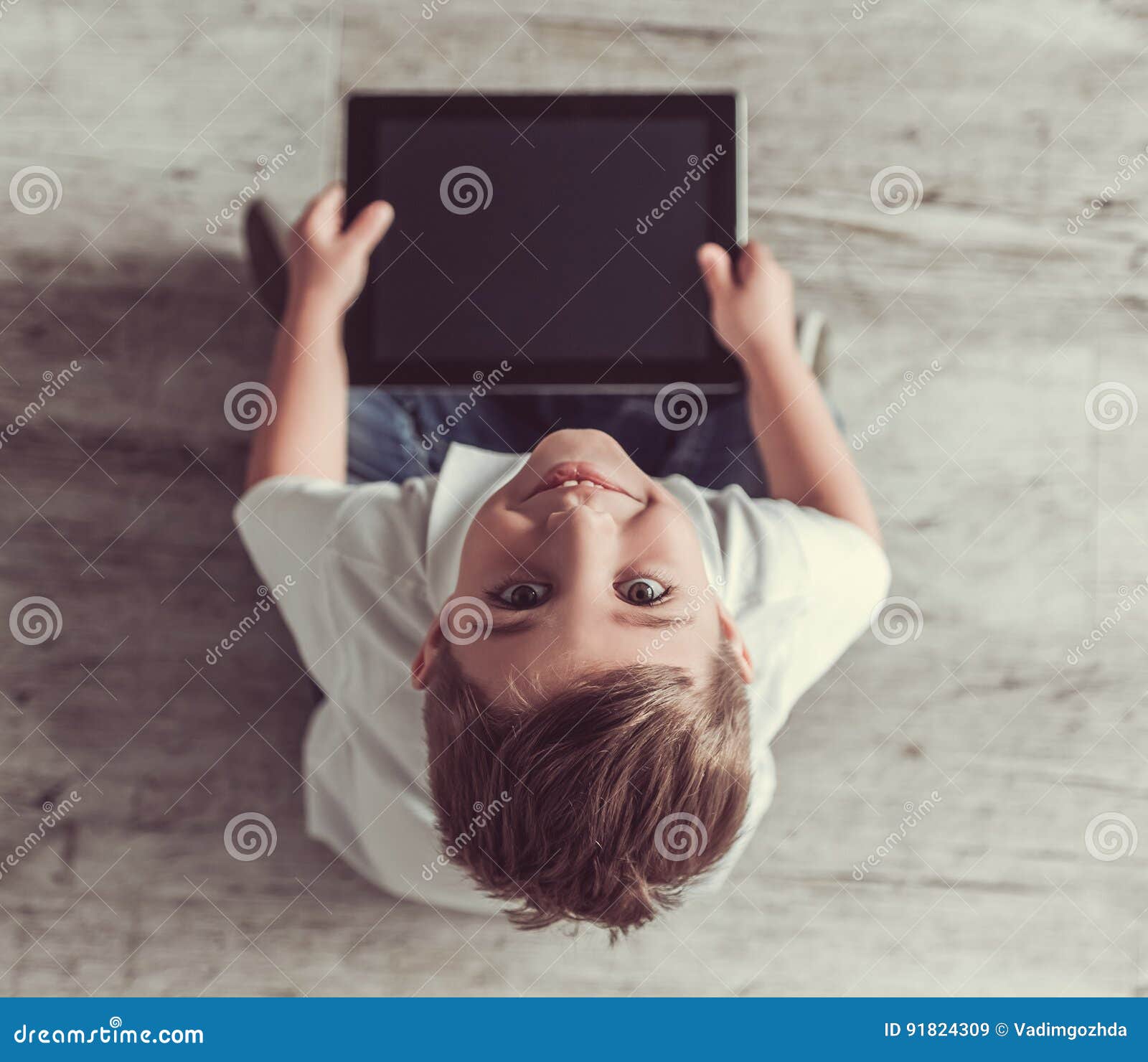 Cute little boy stock image. Image of home, internet - 91824309