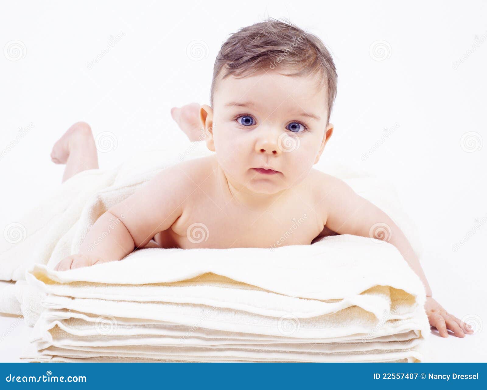 Cute little boy on a towel stock image. Image of kids - 22557407