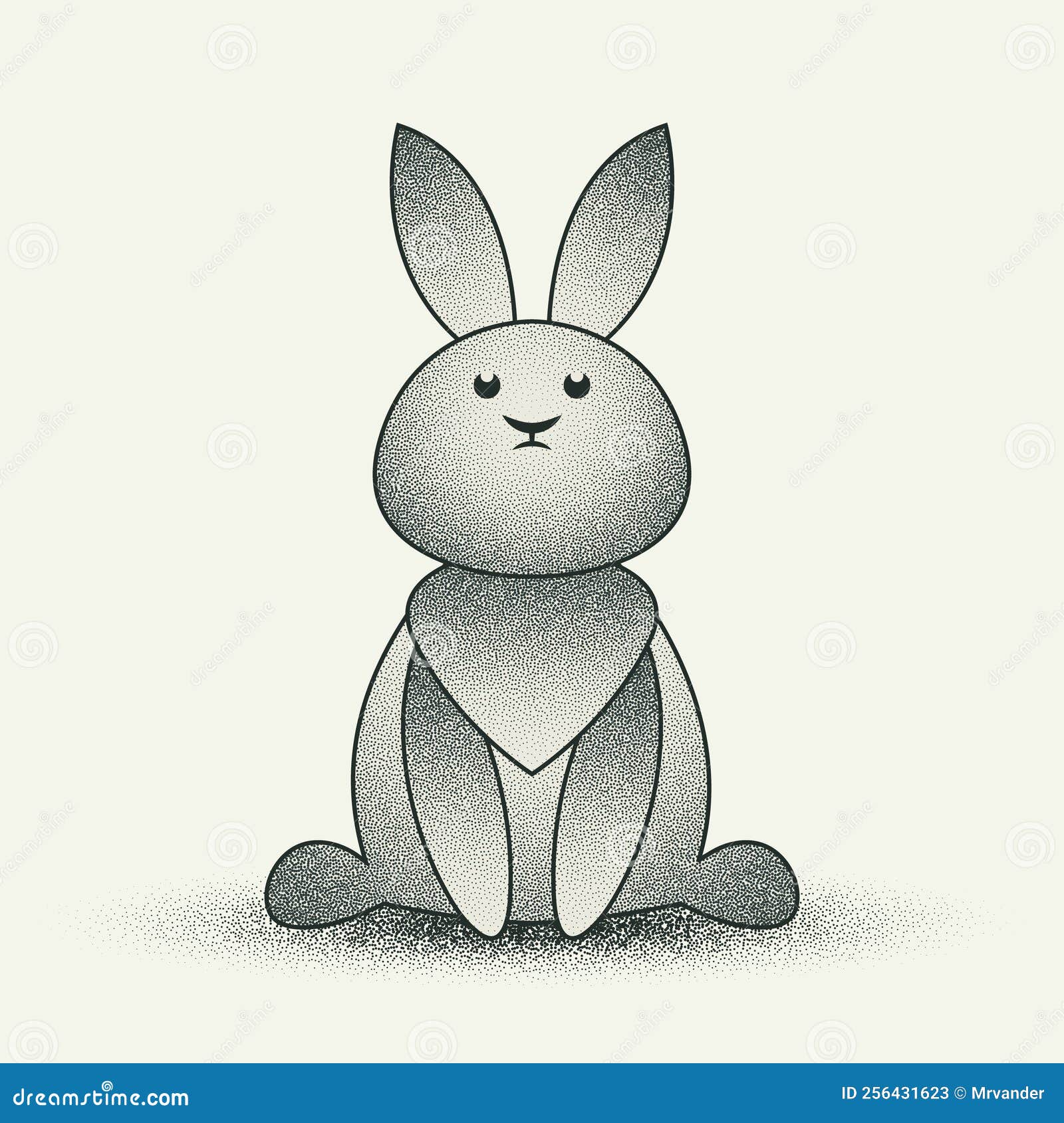 Cute Little Bunny. Abstract Vector Illustration Stock Vector ...