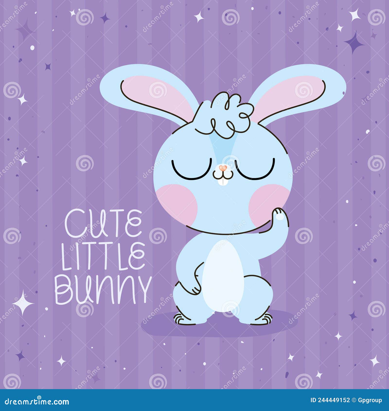 Cute little bunny design stock vector. Illustration of hare - 244449152