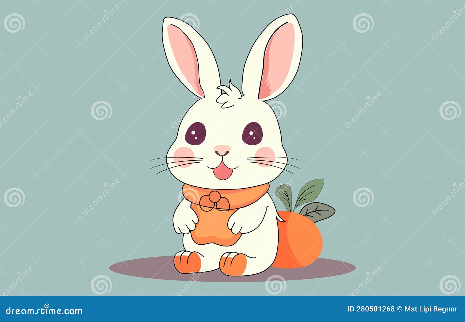 Cute Little Bunny Holding a Carrot,Cute Little Bunny Holding Carrot ...