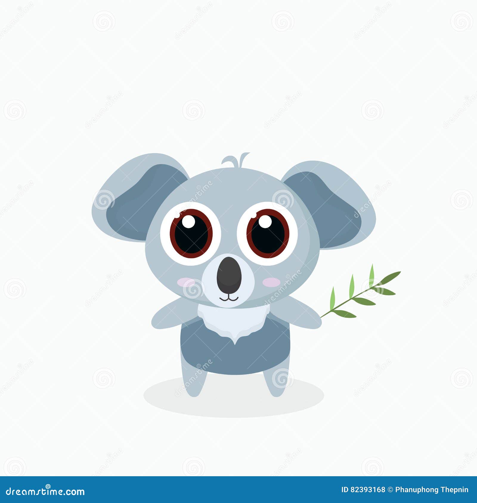 Cute little cartoon koala. stock vector. Illustration of alphabet ...